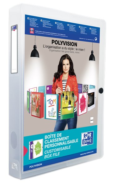 Dokumentbox A4 Polyvision Transparent Oxford - Arkivering - Nybloms.se