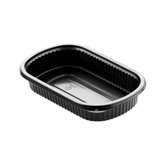 Mikroform 1-Fack 240x150x40mm Svart 50st/fp 161182 - Plastformar ...