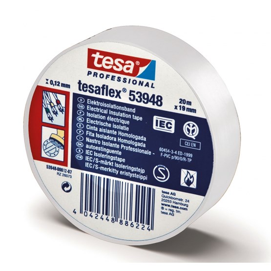 Eltejp tesaflex 19mm x 20m - Nybloms.se