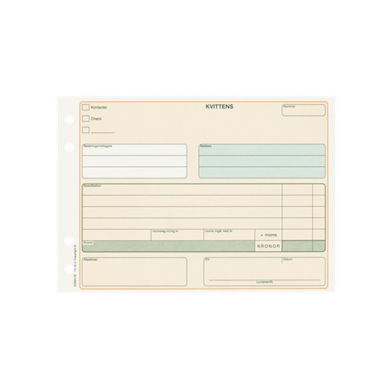 Kvittens - Blanketter - Nybloms.se