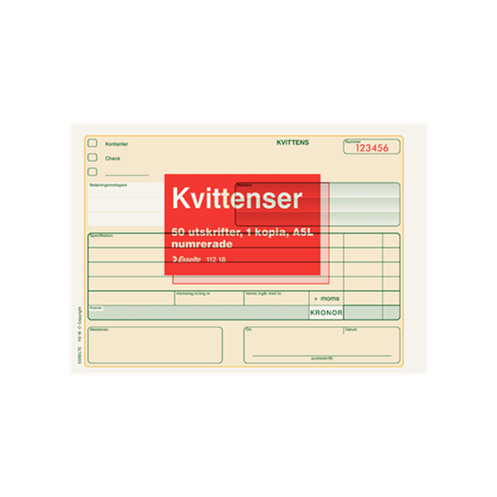 Kvittens - Blanketter - Nybloms.se